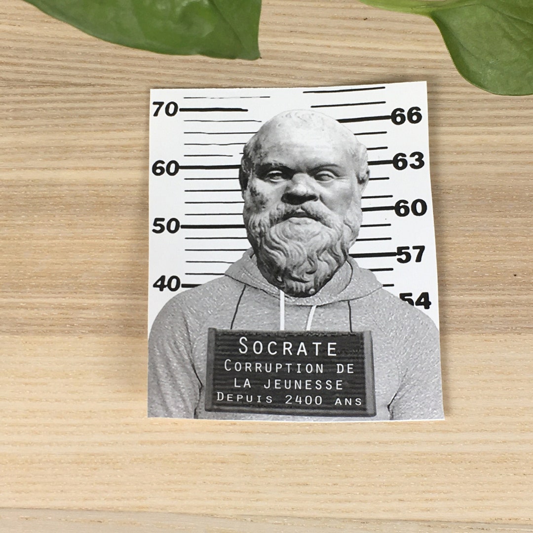 Socrates Vinyl Sticker (approx. 3,5"x4") - Etsy