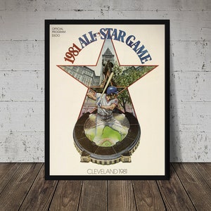 1981 ALL-STAR GAME Print Vintage Baseball Poster. Retro - Etsy