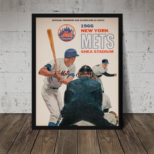 Mets Baseball Wall Art - Etsy