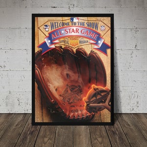 1995 ALL-STAR GAME Print Vintage Baseball Poster Retro - Etsy