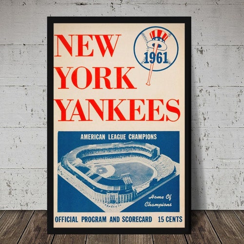 Yankee Stadium New York Yankees Poster Baseball Wall Art - Etsy