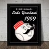 1919 CINCINNATI REDS Print Vintage Baseball Poster. Retro Baseball ...