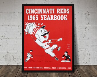 1970 CINCINNATI REDS Print Vintage Baseball Poster. Retro | Etsy