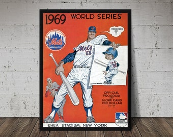 1969 MIRACLE METS Print New York Mets Vintage Baseball - Etsy