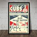 1935 CHICAGO CUBS Print Vintage Baseball Poster, Retro Baseball Poster ...