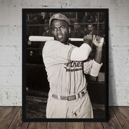1949 JACKIE ROBINSON Print Vintage Baseball Poster Retro - Etsy