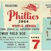 WRAPPED CANVAS 1964 Philadelphia PHILLIES Print / Game - Etsy