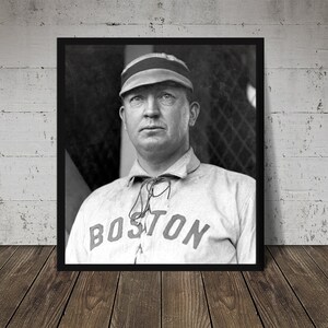 CY YOUNG Boston Red Sox Print Vintage Baseball Poster, Retro Baseball ...