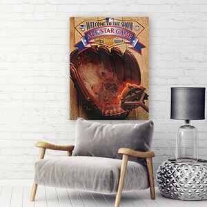 1995 ALL-STAR GAME Print Vintage Baseball Poster Retro - Etsy