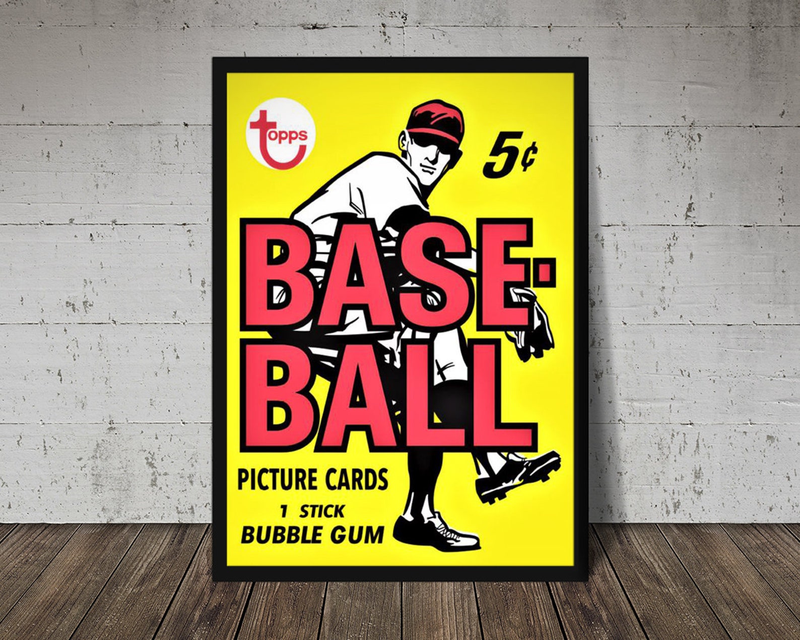 1968 TOPPS BASEBALL CARDS Print Vintage Baseball Poster - Etsy