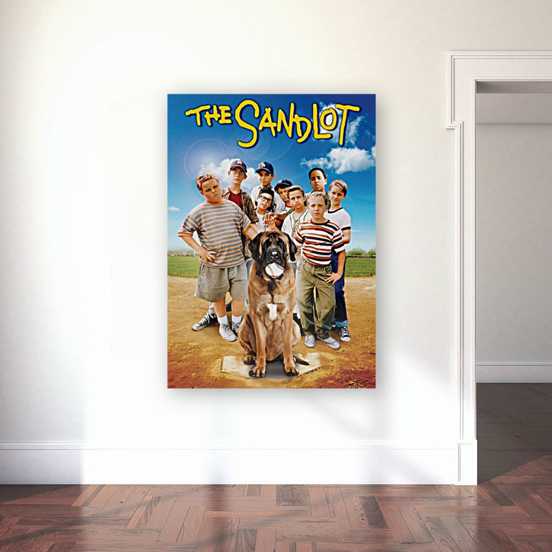 WRAPPED CANVAS the SANDLOT Movie Poster Vintage Baseball | Etsy
