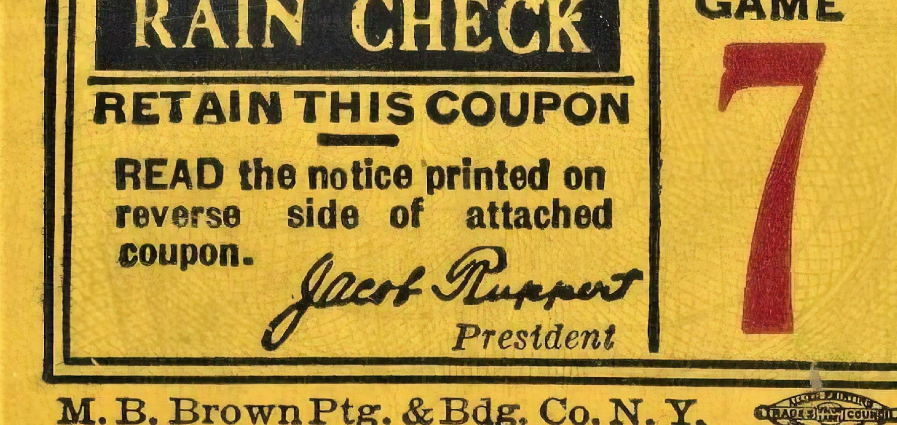 1926 NEW YORK YANKEES Print / Game Ticket Baseball Poster - Etsy