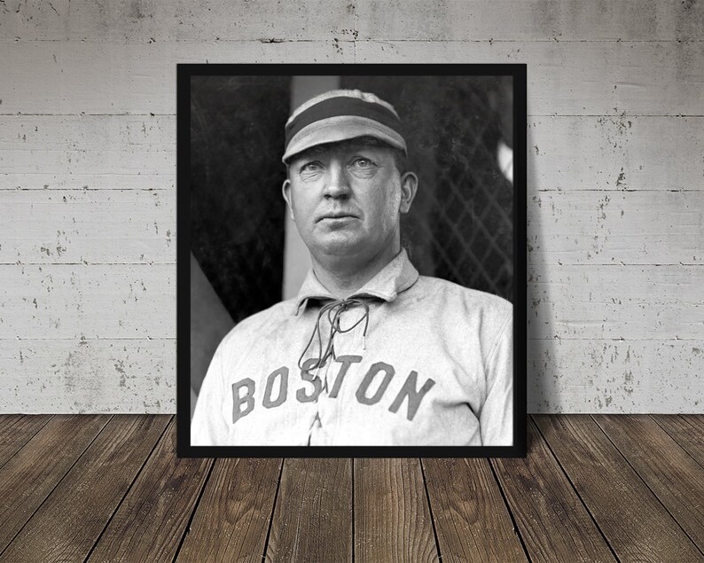 CY YOUNG Boston Red Sox Print Vintage Baseball Poster Retro - Etsy