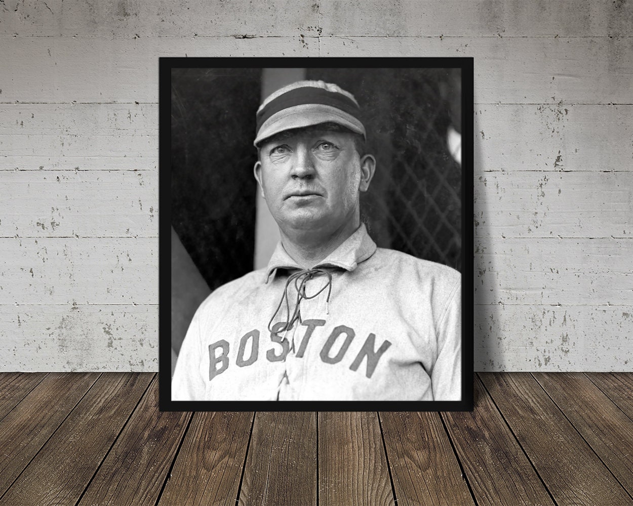 CY YOUNG Boston Red Sox Print Vintage Baseball Poster Retro | Etsy