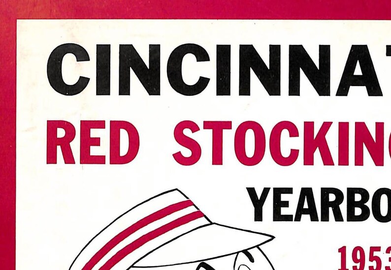 1953 CINCINNATI REDS Print Vintage Baseball Poster. Retro | Etsy