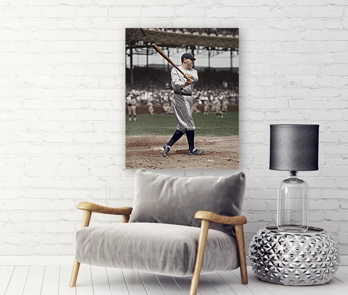 BABE RUTH Print Vintage Baseball Poster Retro Baseball - Etsy