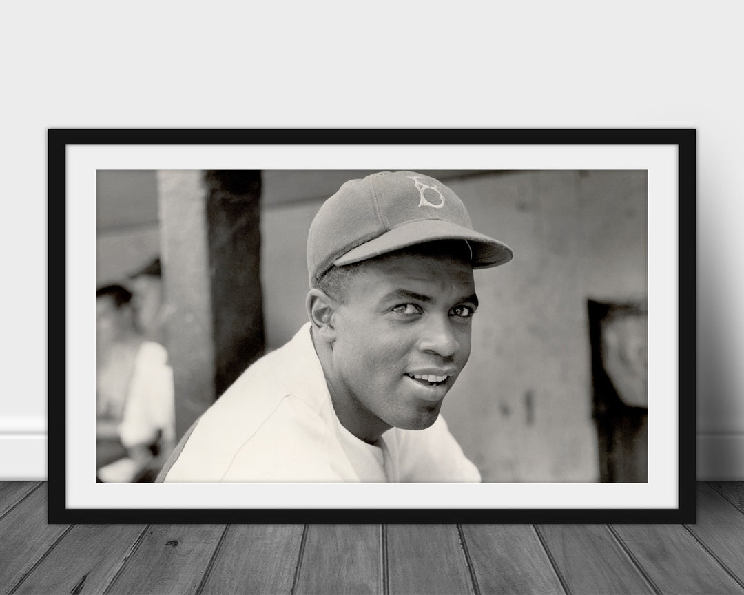 JACKIE ROBINSON Print Vintage Baseball Poster. Retro Baseball Poster ...