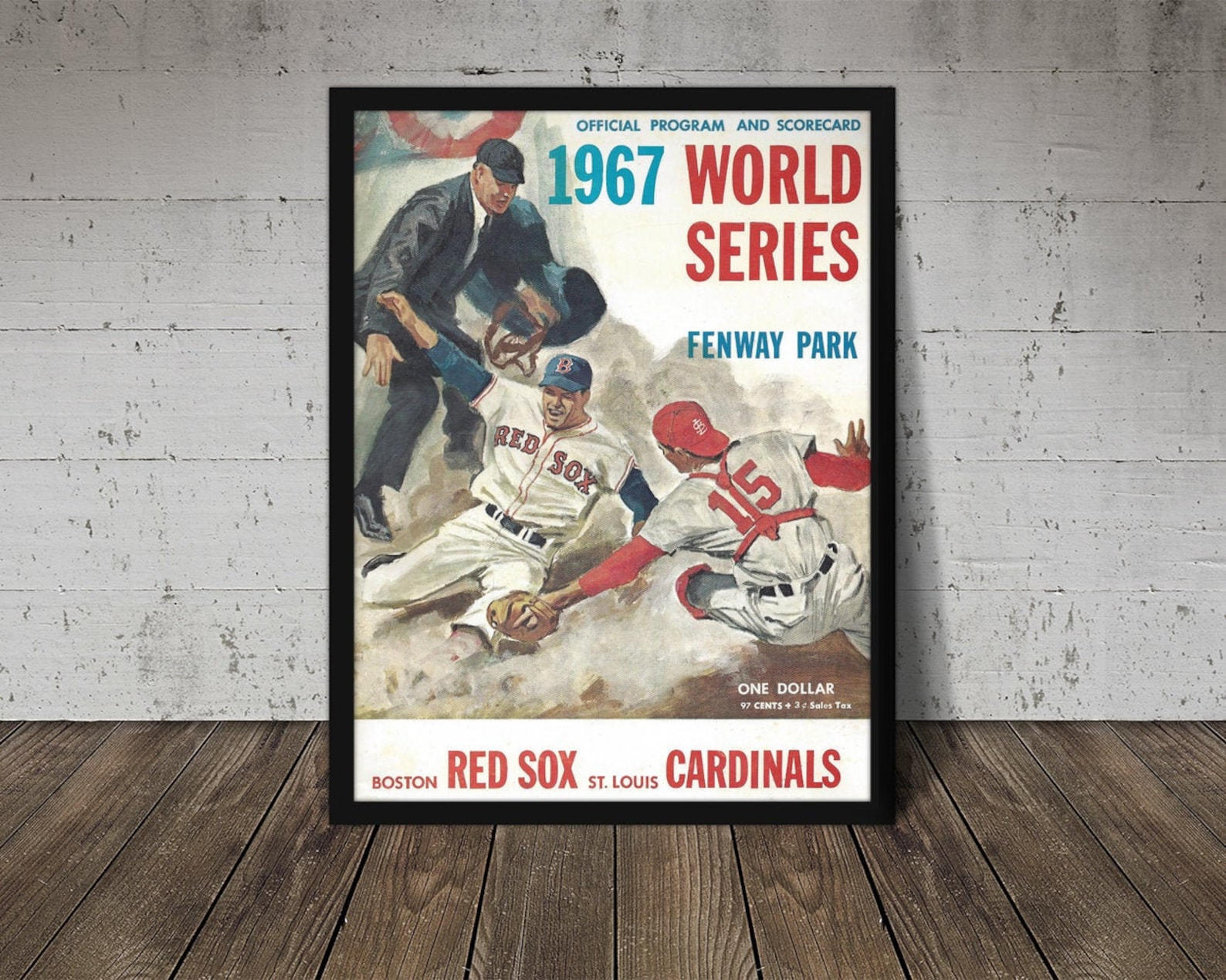 1967 BOSTON RED SOX print Vintage Baseball Poster Retro | Etsy