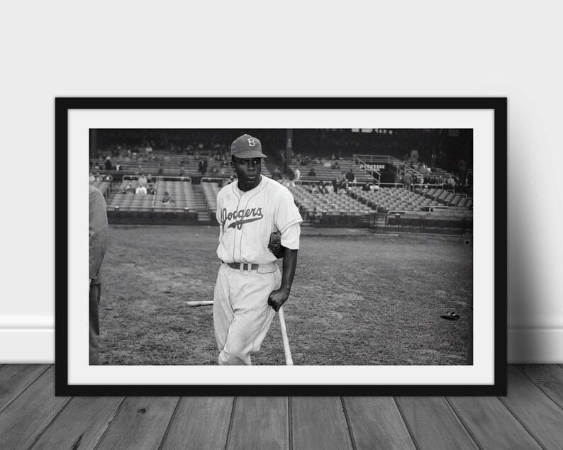 JACKIE ROBINSON Print Vintage Baseball Poster. Retro - Etsy