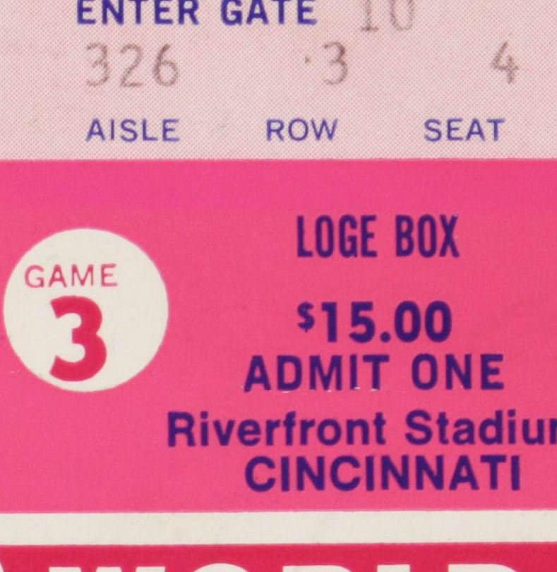 1975 CINCINNATI REDS Print / Game Ticket Vintage Baseball | Etsy