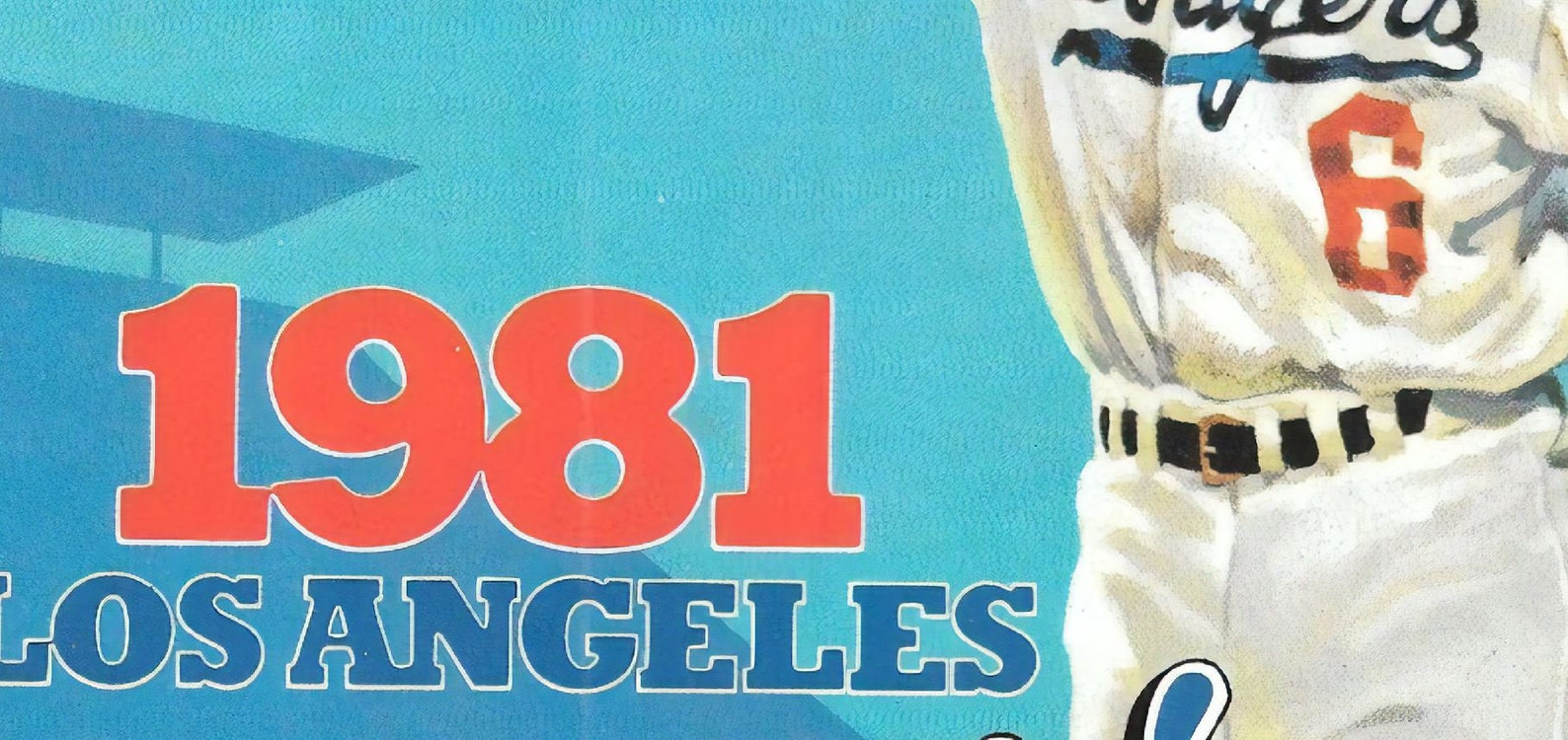 1981 LOS ANGELES DODGERS Print Vintage Baseball Poster - Etsy
