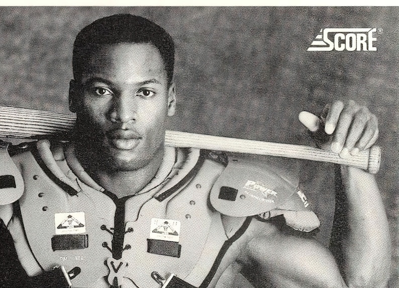 1990 BO JACKSON Score 697 Baseball Card Print Kansas City | Etsy