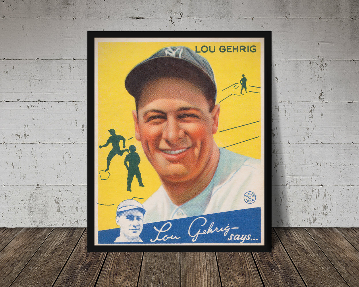 Lou Gehrig Speech Poster