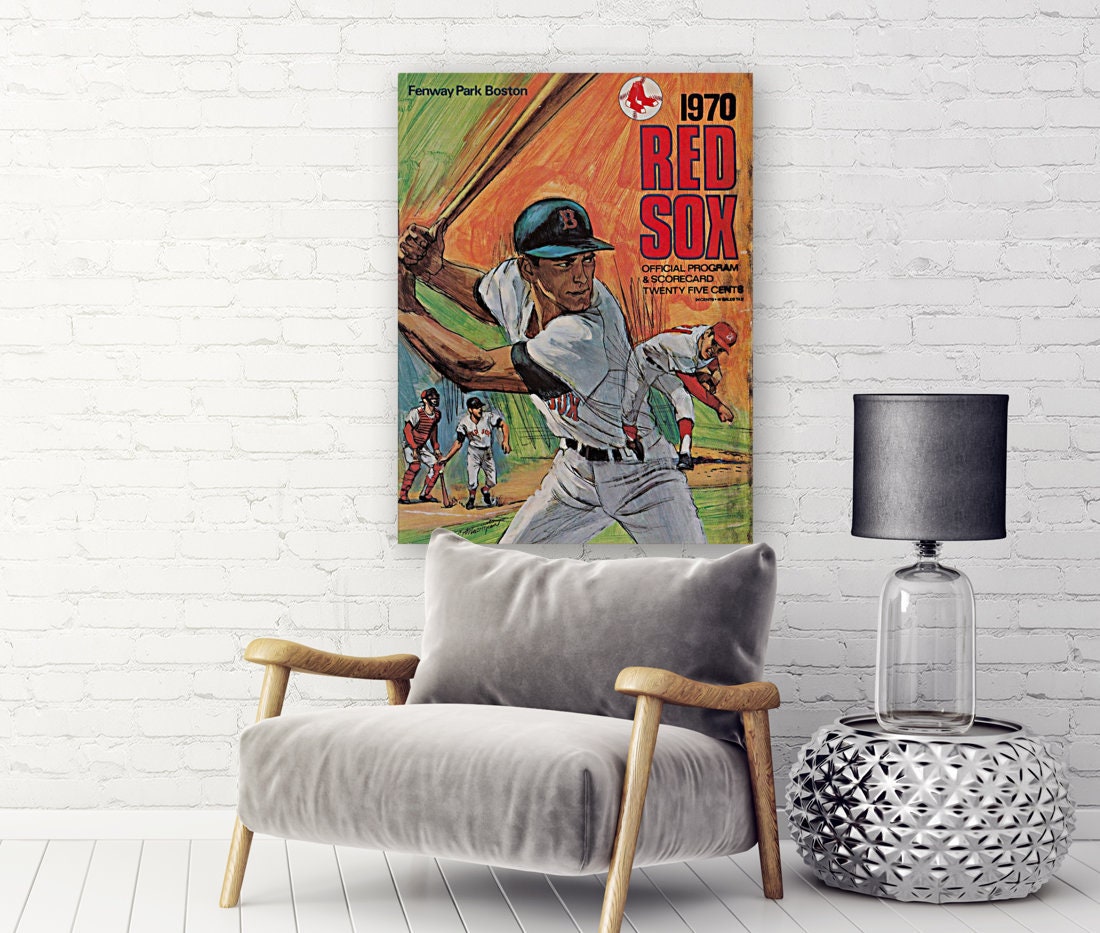 1970 BOSTON RED SOX Print Vintage Baseball Poster. Retro | Etsy