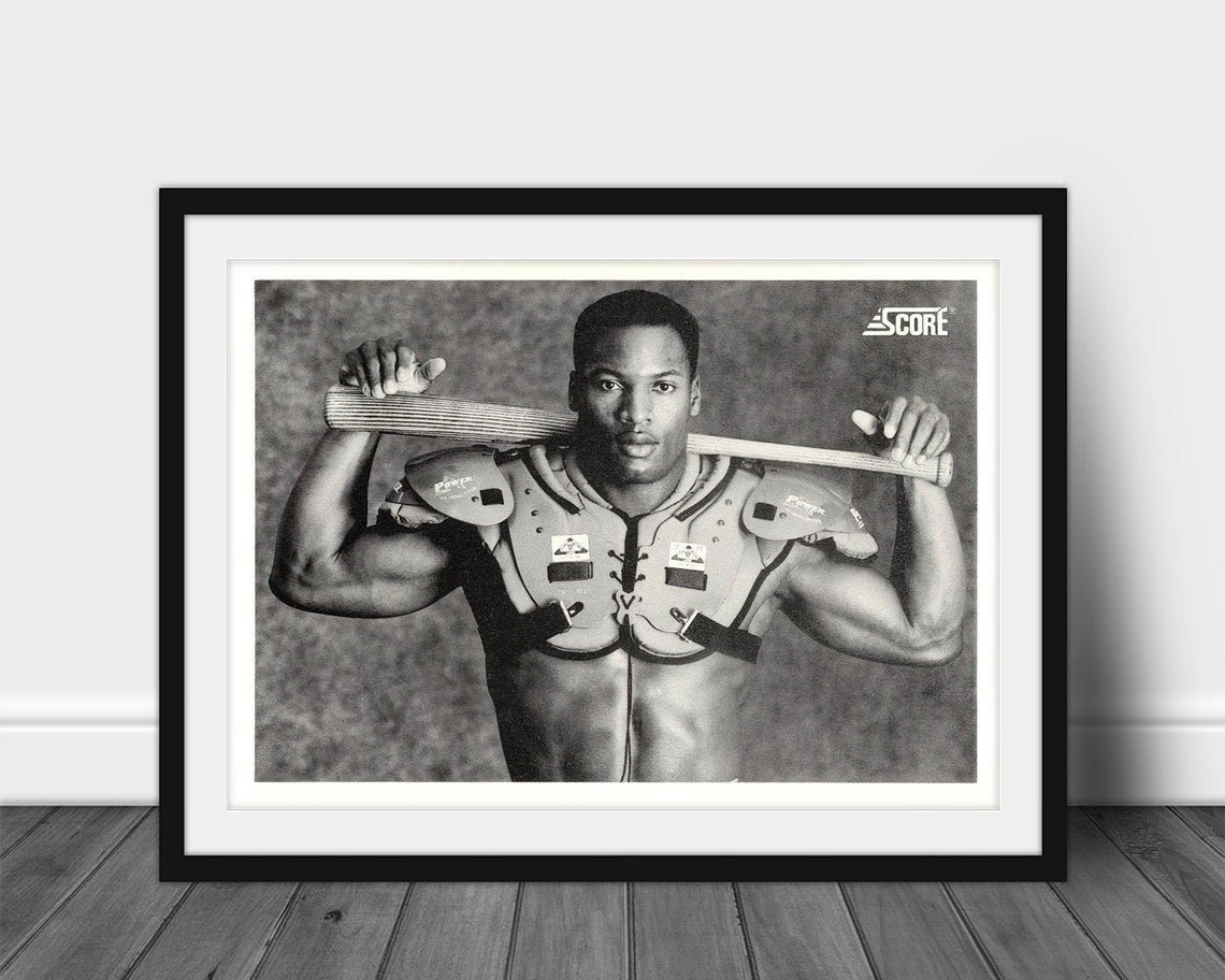 1990 BO JACKSON Score 697 Baseball Card Print Kansas City | Etsy