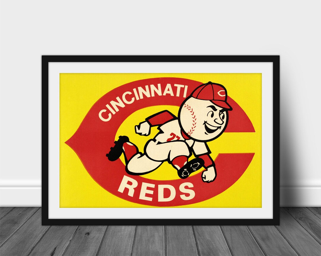 1970 CINCINNATI REDS Print Vintage Baseball Poster. Retro Baseball ...