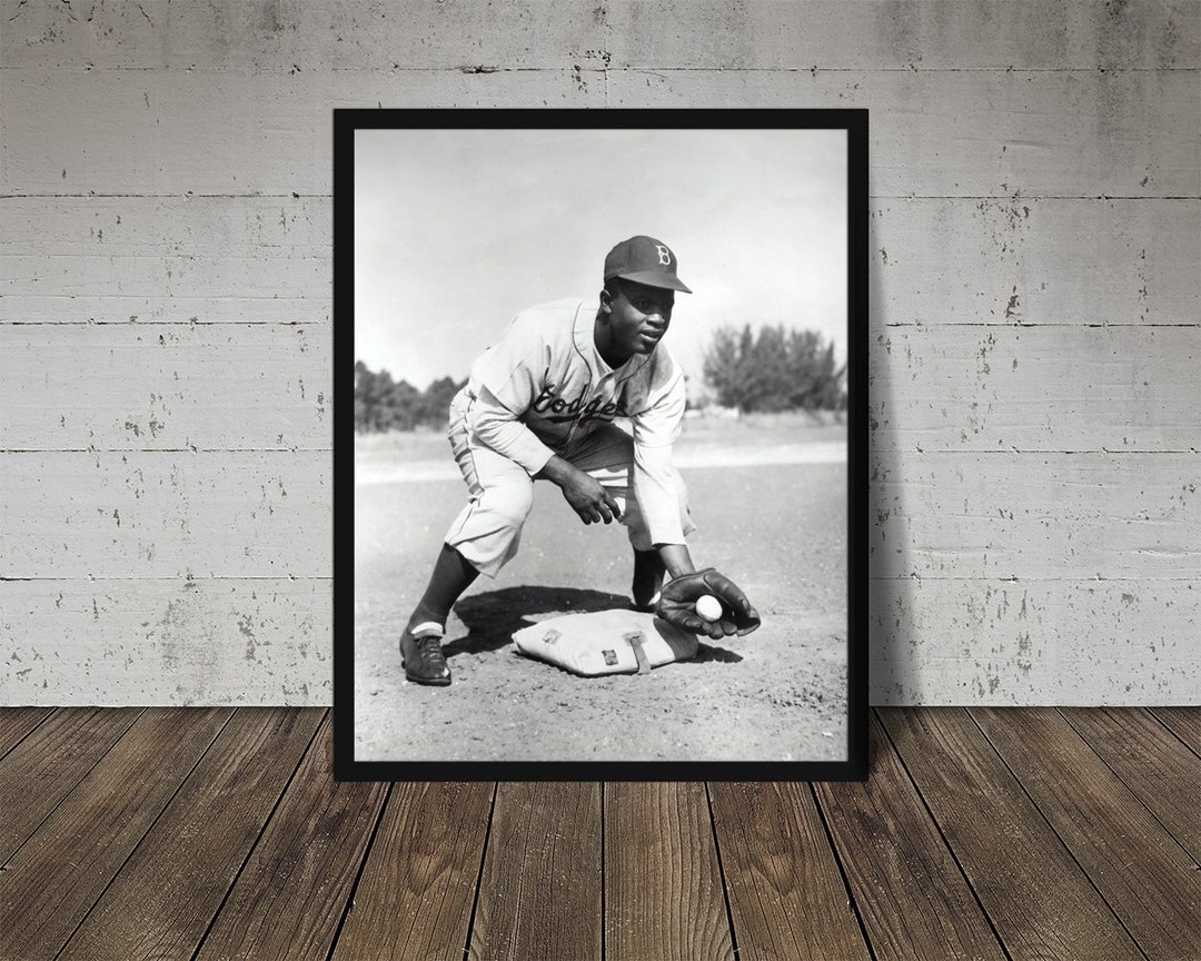 JACKIE ROBINSON Print Vintage Baseball Poster. Retro - Etsy