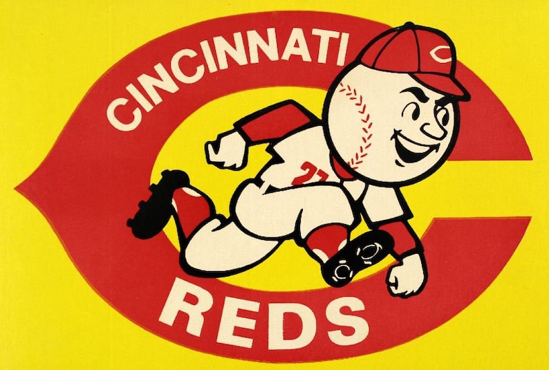 1970 CINCINNATI REDS Print Vintage Baseball Poster. Retro - Etsy