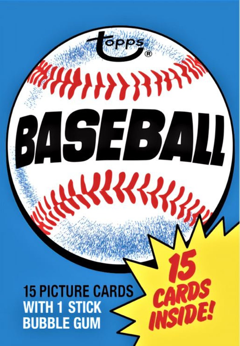 TOPPS BASEBALL CARDS 1980 print Vintage Baseball Poster | Etsy