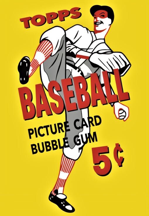 1956 TOPPS BASEBALL CARDS Print Vintage Baseball Poster - Etsy
