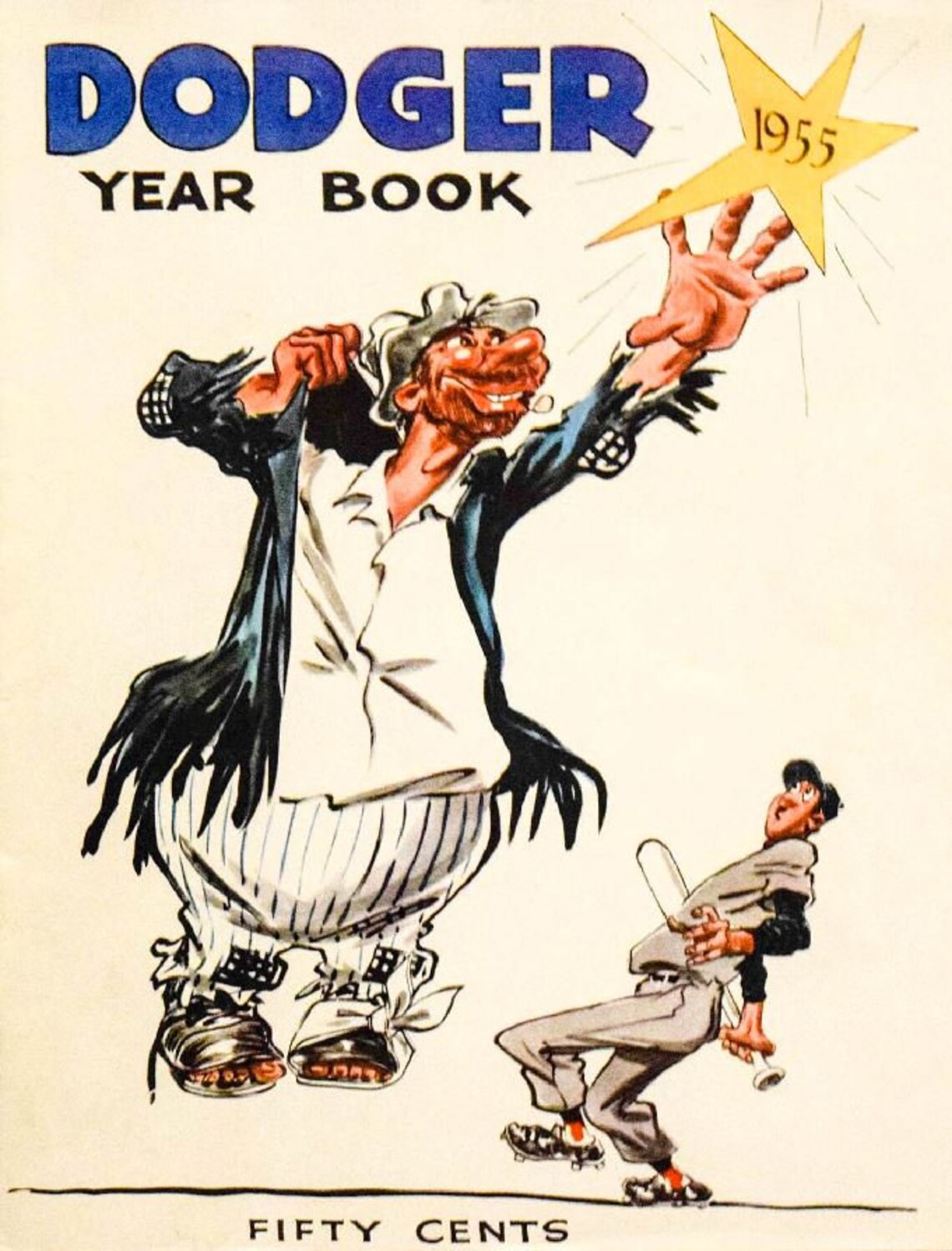 1955 BROOKLYN DODGERS Print Vintage Baseball Poster. Retro - Etsy