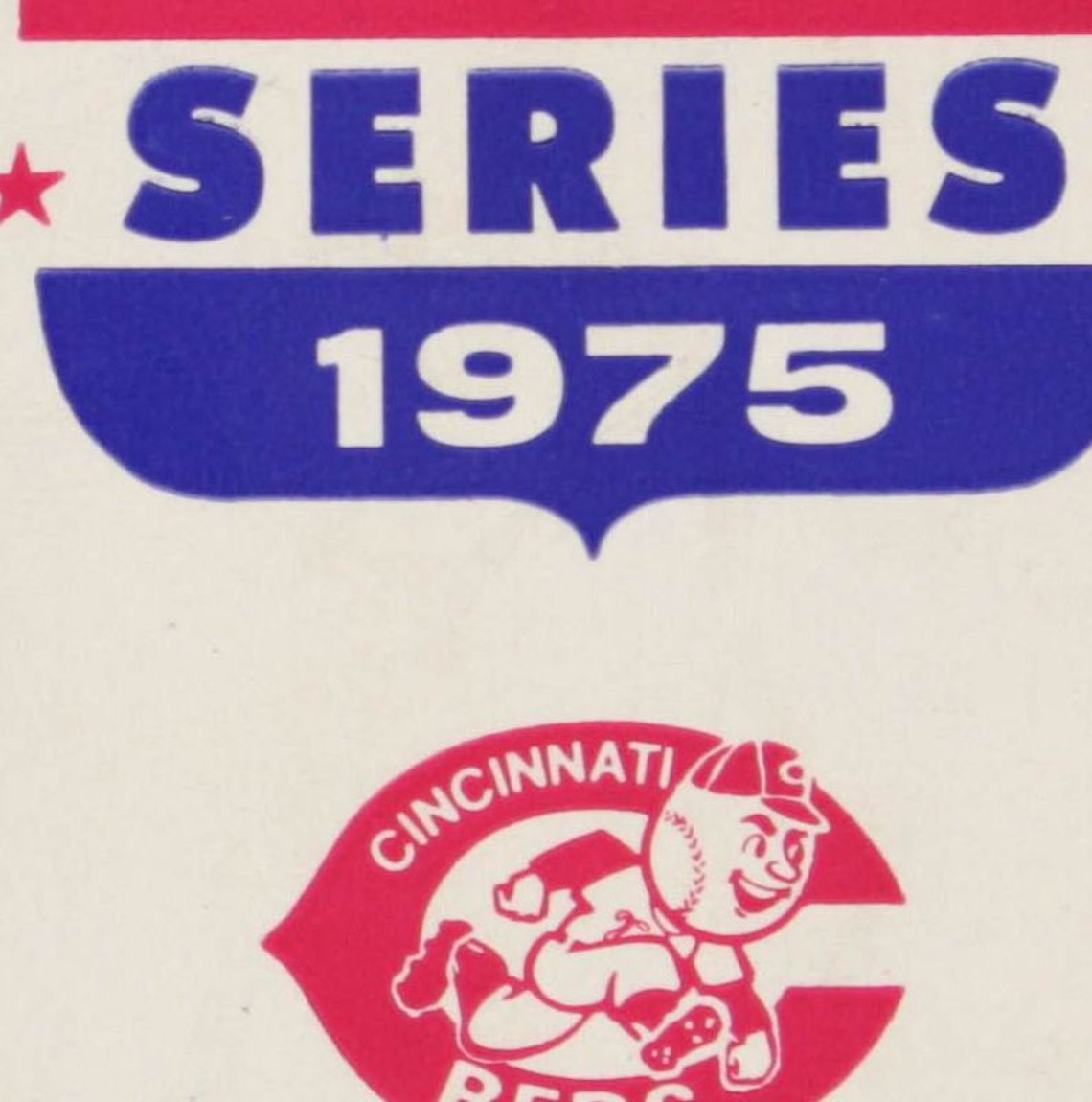 1975 CINCINNATI REDS Print / Game Ticket Vintage Baseball - Etsy