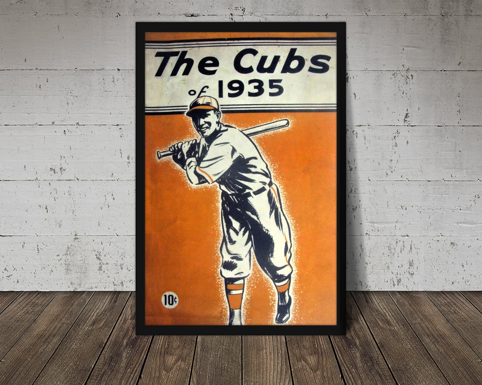 1935 CHICAGO CUBS Print Vintage Baseball Poster Retro - Etsy