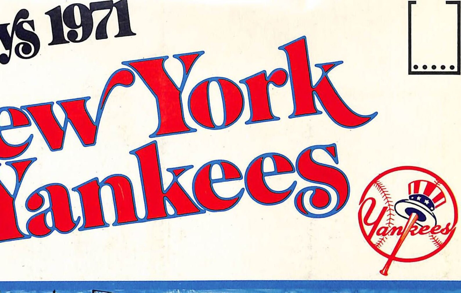 1971 NEW YORK YANKEES Print Vintage Baseball Poster Retro - Etsy