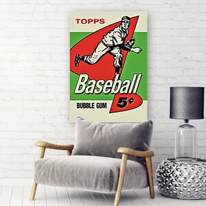 1958 TOPPS BASEBALL CARDS Print Vintage Baseball Poster - Etsy
