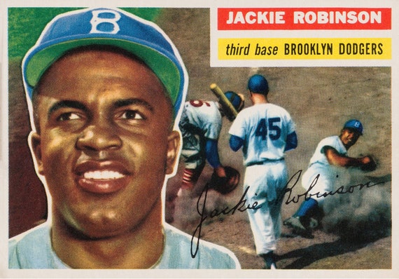 Jackie Robinson Baseball Card Signed