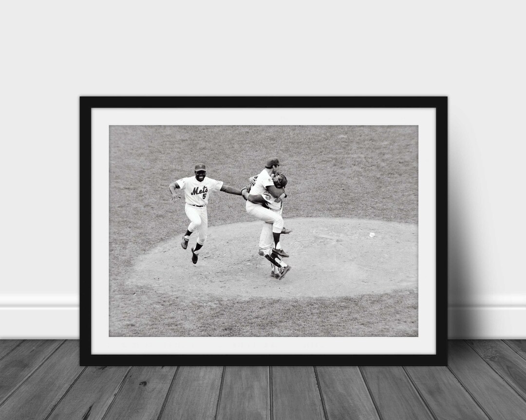 1969 MIRACLE METS Print New York Mets, Vintage Baseball Poster. Retro ...