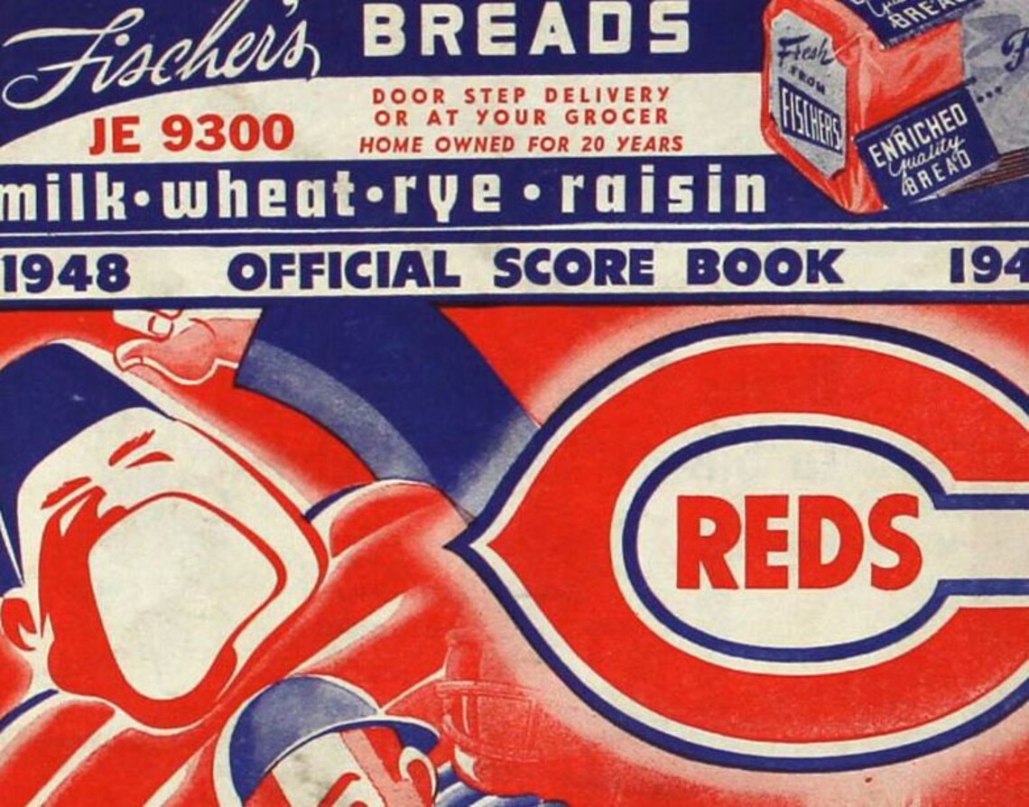 1948 CINCINNATI REDS Print Vintage Baseball Poster. Retro - Etsy
