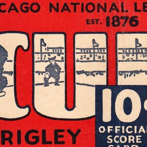 1929 CHICAGO CUBS Print Vintage Baseball Poster. Retro Baseball Poster ...