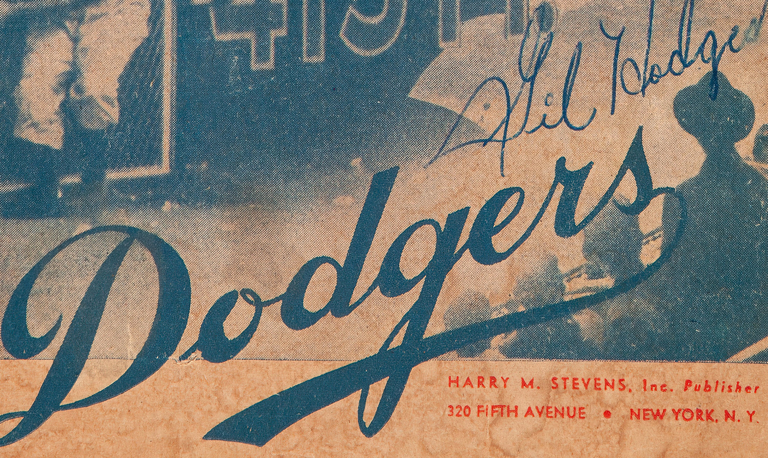1948 BROOKLYN DODGERS print Vintage Baseball Poster. Retro | Etsy