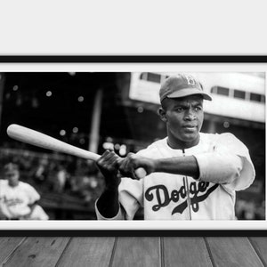 JACKIE ROBINSON Print Vintage Baseball Poster, Retro Baseball Poster ...