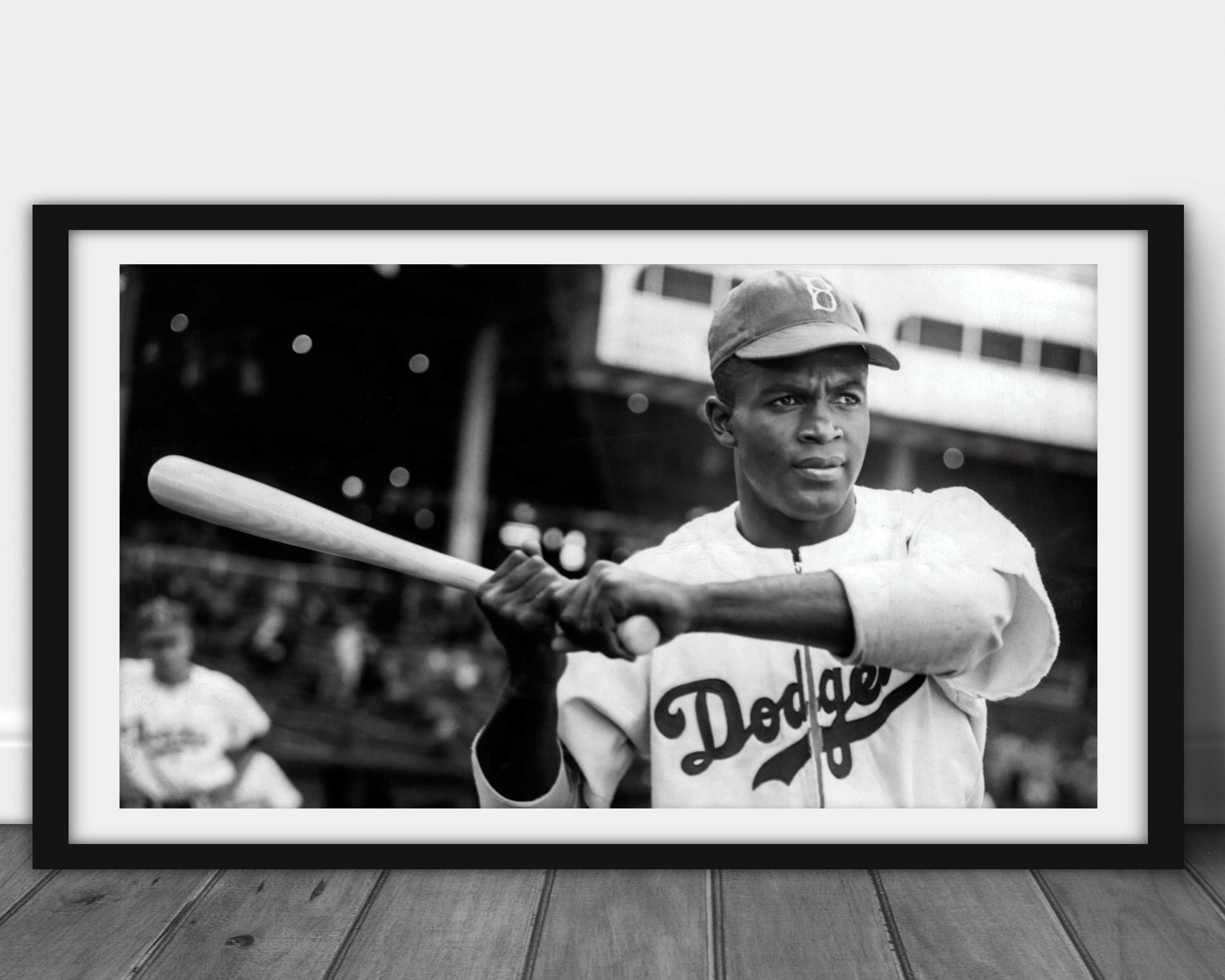 JACKIE ROBINSON Print Vintage Baseball Poster Retro | Etsy