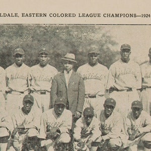1924 NEGRO NATIONAL LEAGUE Baseball Print Kansas City Monarchs Vintage ...
