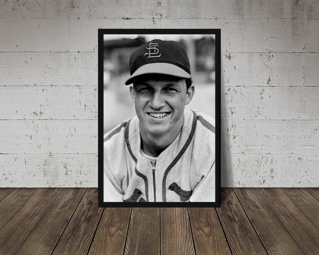 1941 STAN MUSIAL St. Louis CARDINALS Print Vintage Baseball Poster ...
