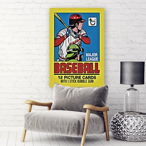 1979 TOPPS BASEBALL CARDS Print Vintage Baseball Poster, Retro Baseball ...