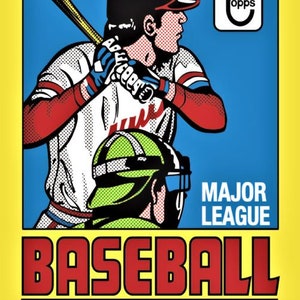 1979 TOPPS BASEBALL CARDS Print Vintage Baseball Poster, Retro Baseball ...